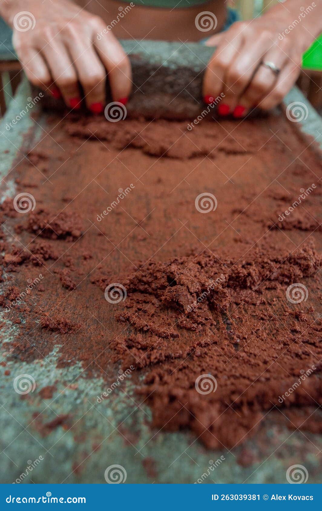 Traditional Cacao Making in Guatemala Stock Image - Image of beans ...