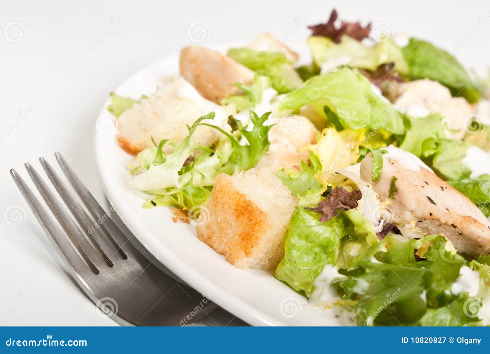 Traditional caesar salad stock image. Image of italian - 10820827