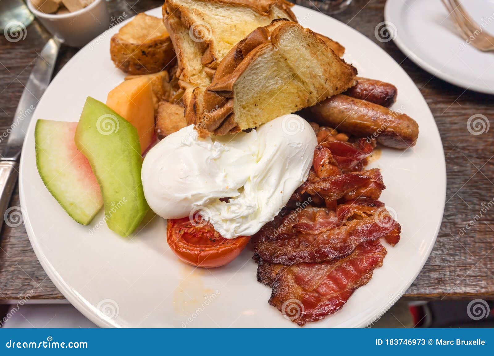 Traditional Canadian Brunch Stock Image - Image of canadian, toasted ...