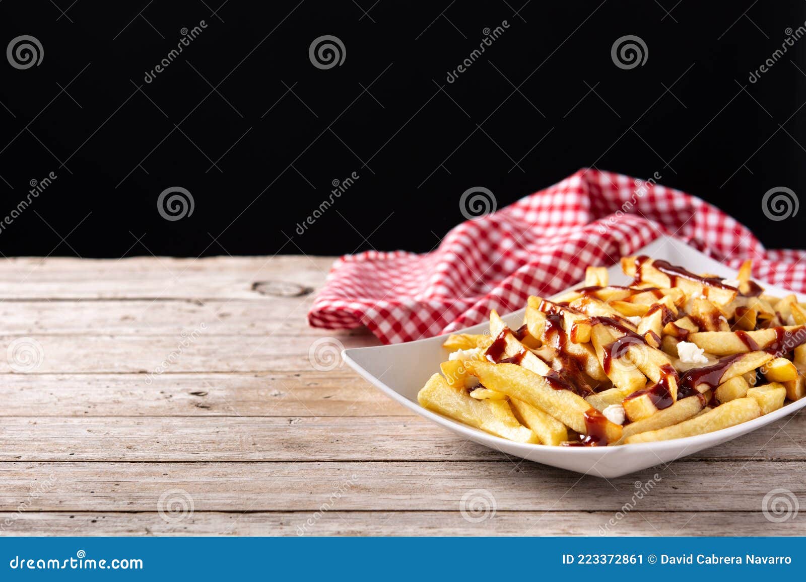 Traditional Canadian Poutine Stock Image - Image of table, color: 223372861