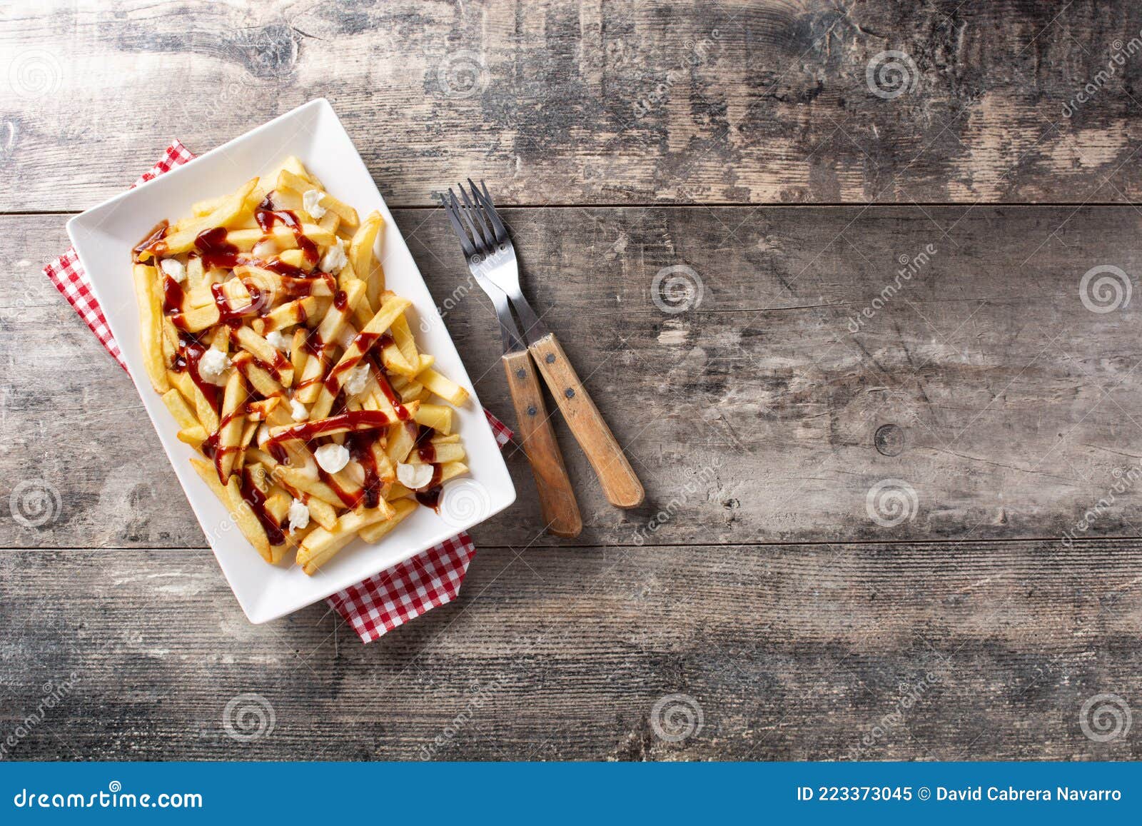 Traditional Canadian Poutine Isolated On White Background Royalty-Free ...