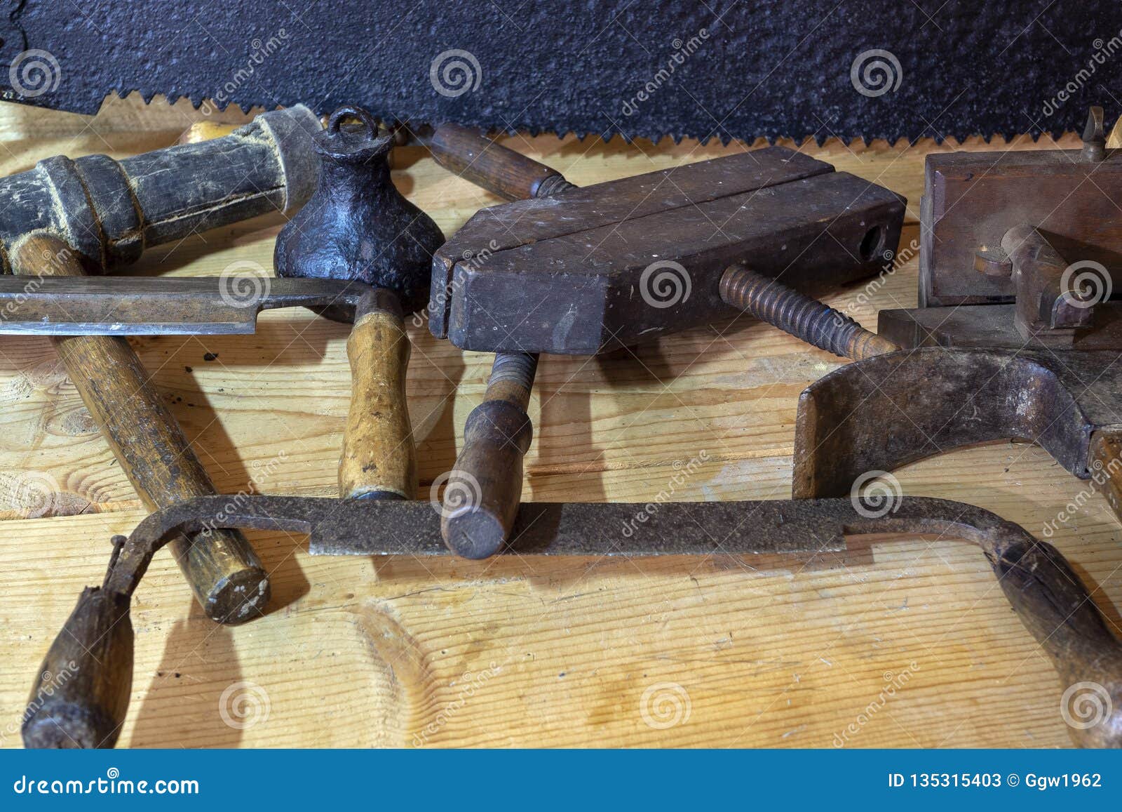 Traditional Carpentry Tools Stock Image - Image of handcraft ...