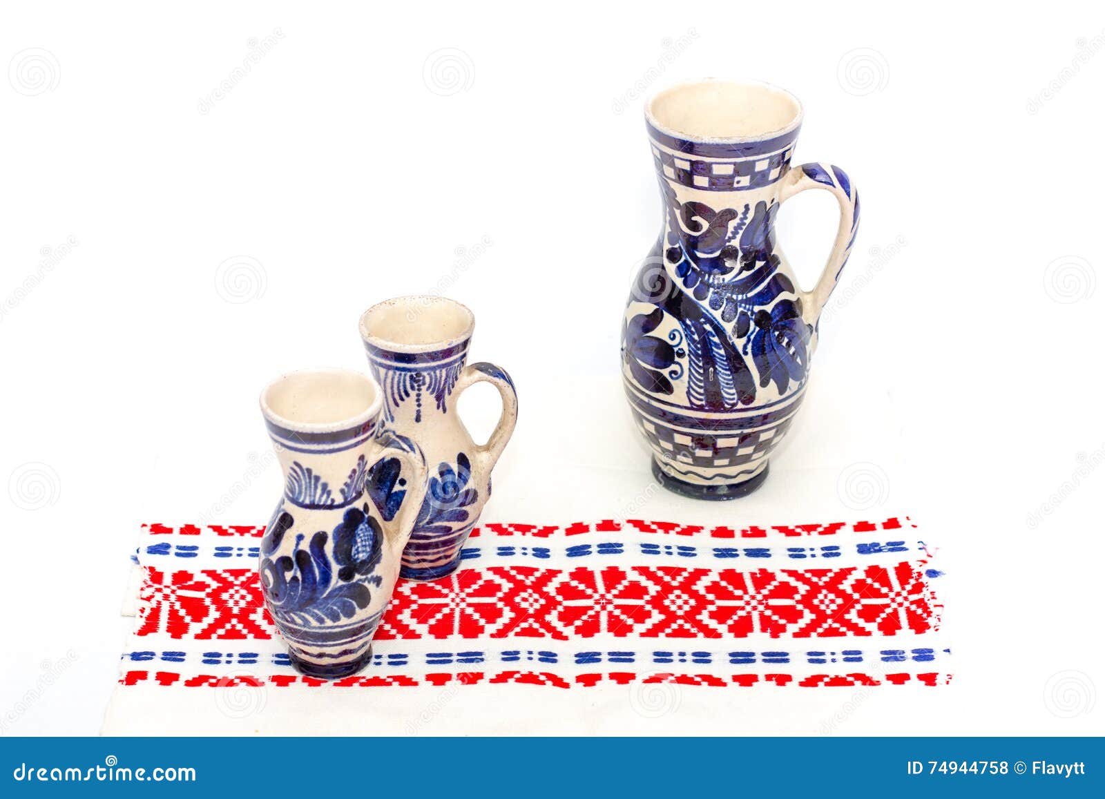 Traditional ceramic mugs stock photo. Image of mugs, cutlery - 74944758
