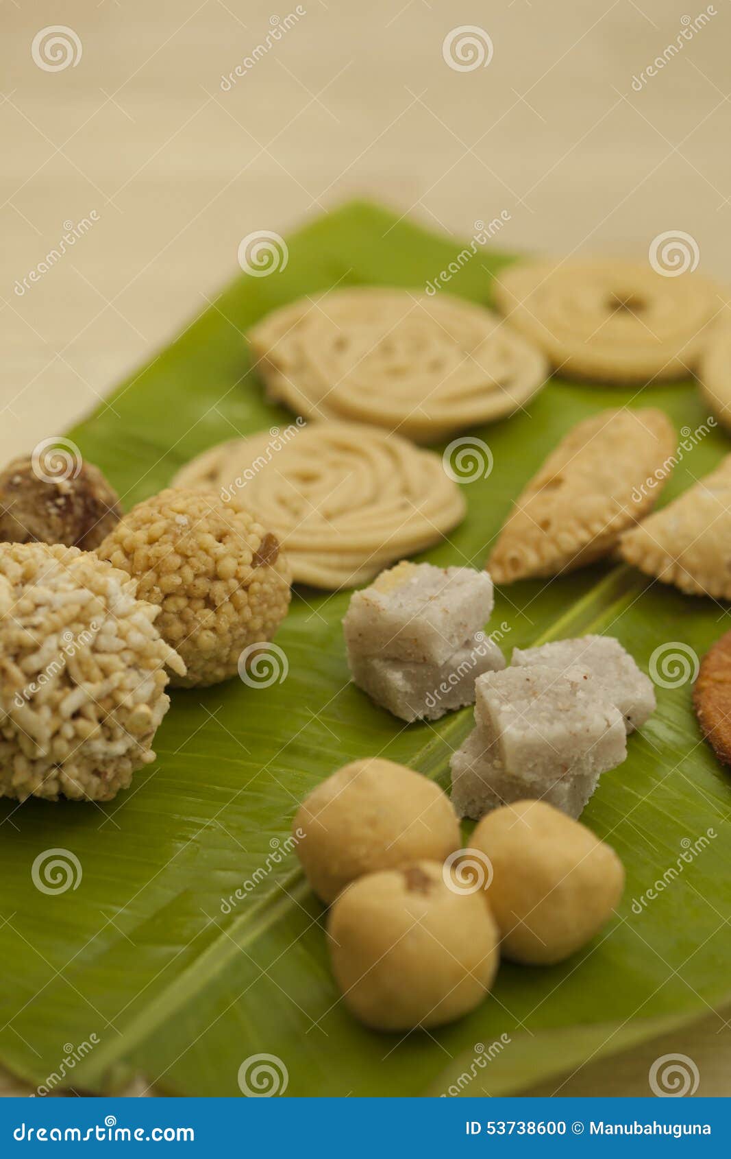 Traditional Ceremonial Indian Sweets And Snacks From India Stock ...