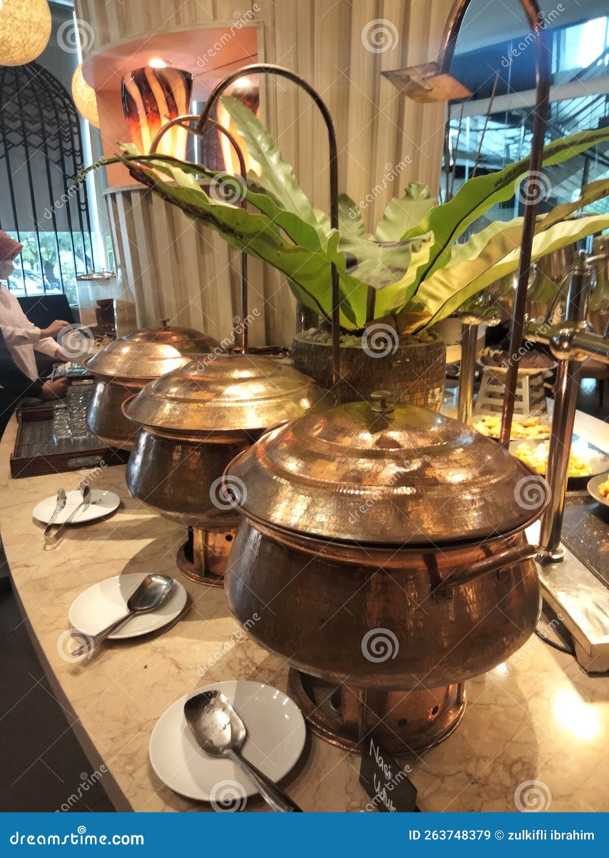 Traditional chaffing dish stock image. Image of traditional - 263748379