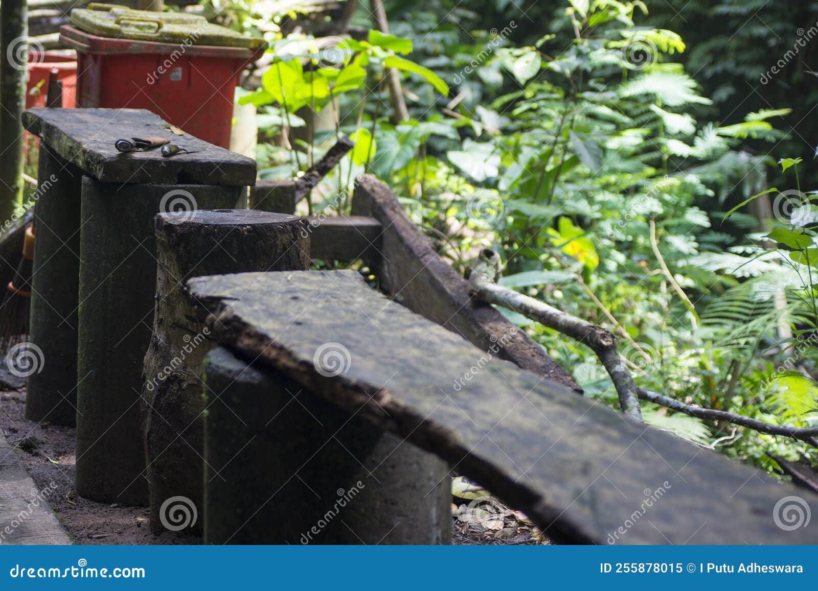 Chair Made of Wooden Blocks Stock Image - Image of upper, craft: 255878015
