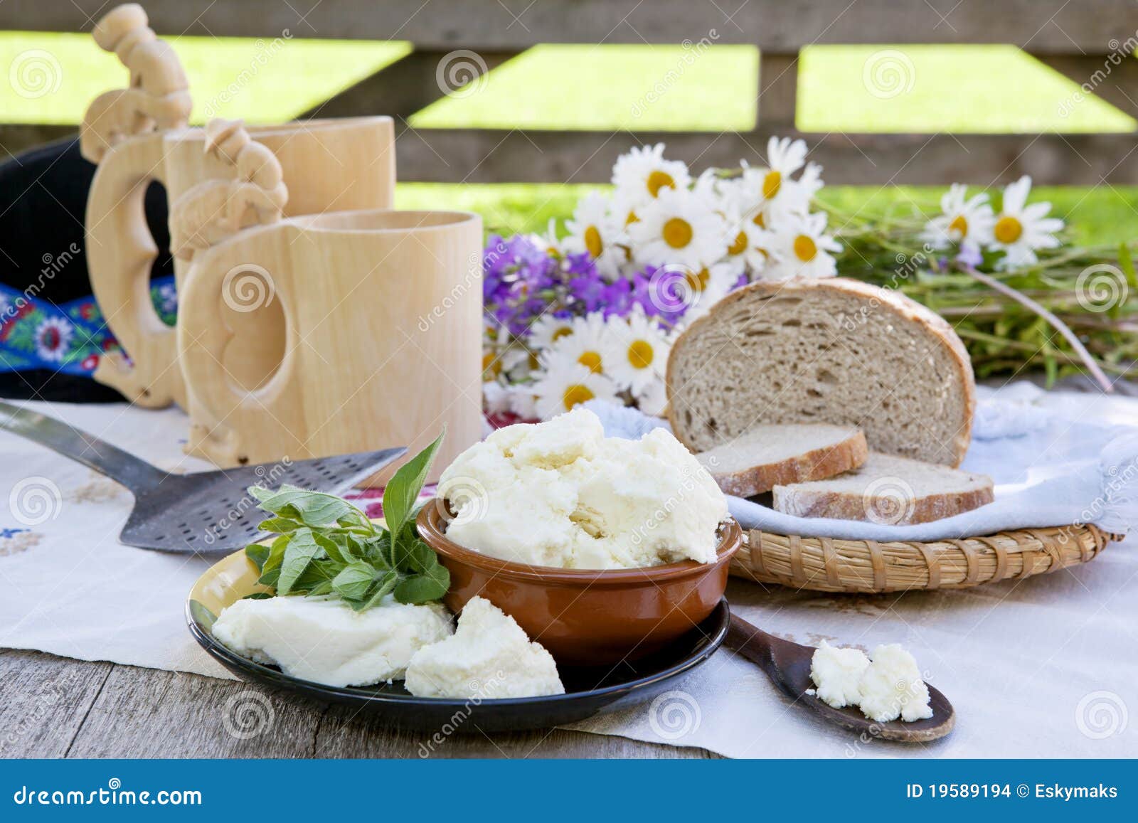 Traditional cheese. stock photo. Image of folklore, outdoors - 19589194