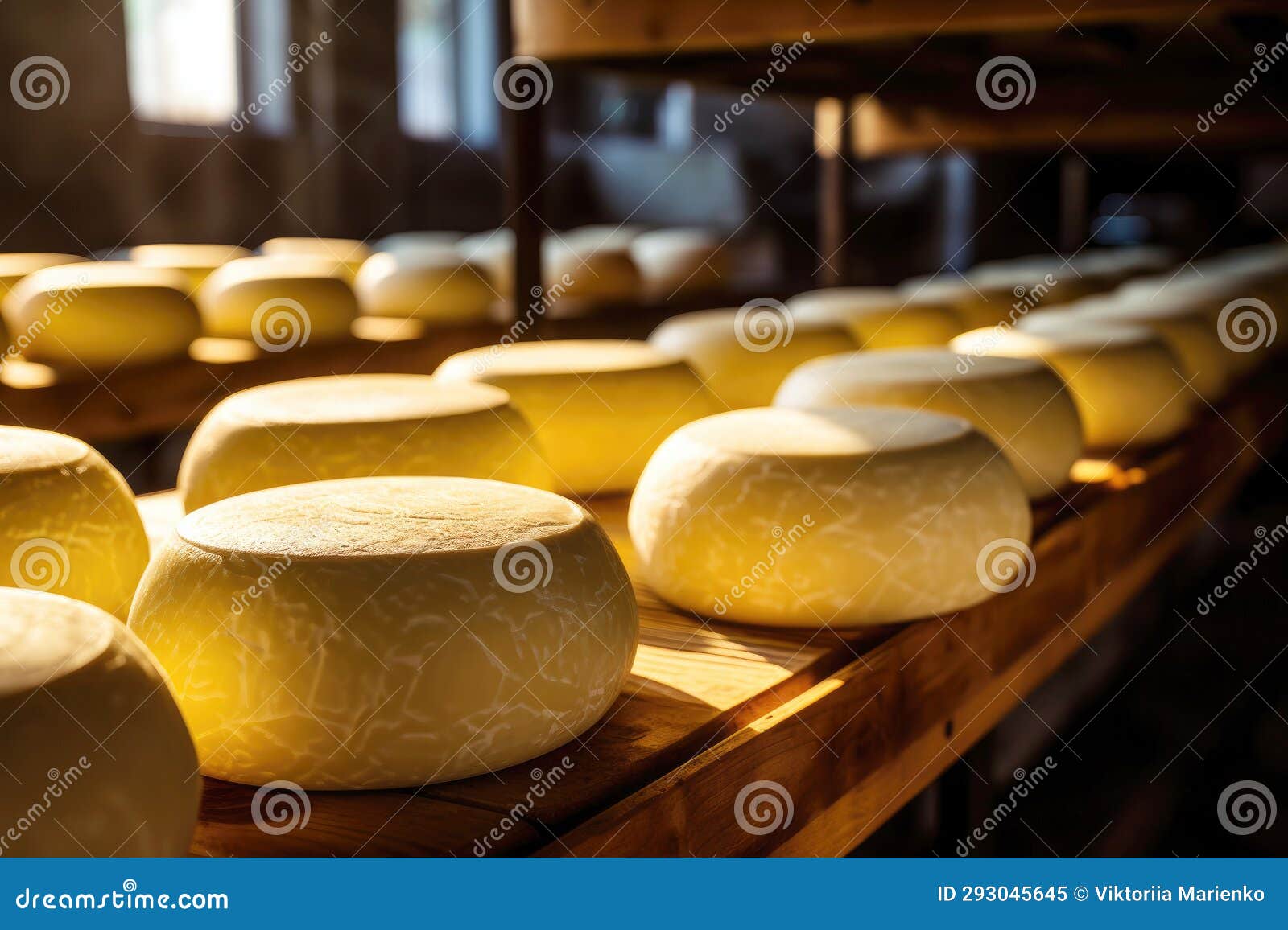 Traditional Cheese Manufacturing Process on the Farm Stock Illustration ...