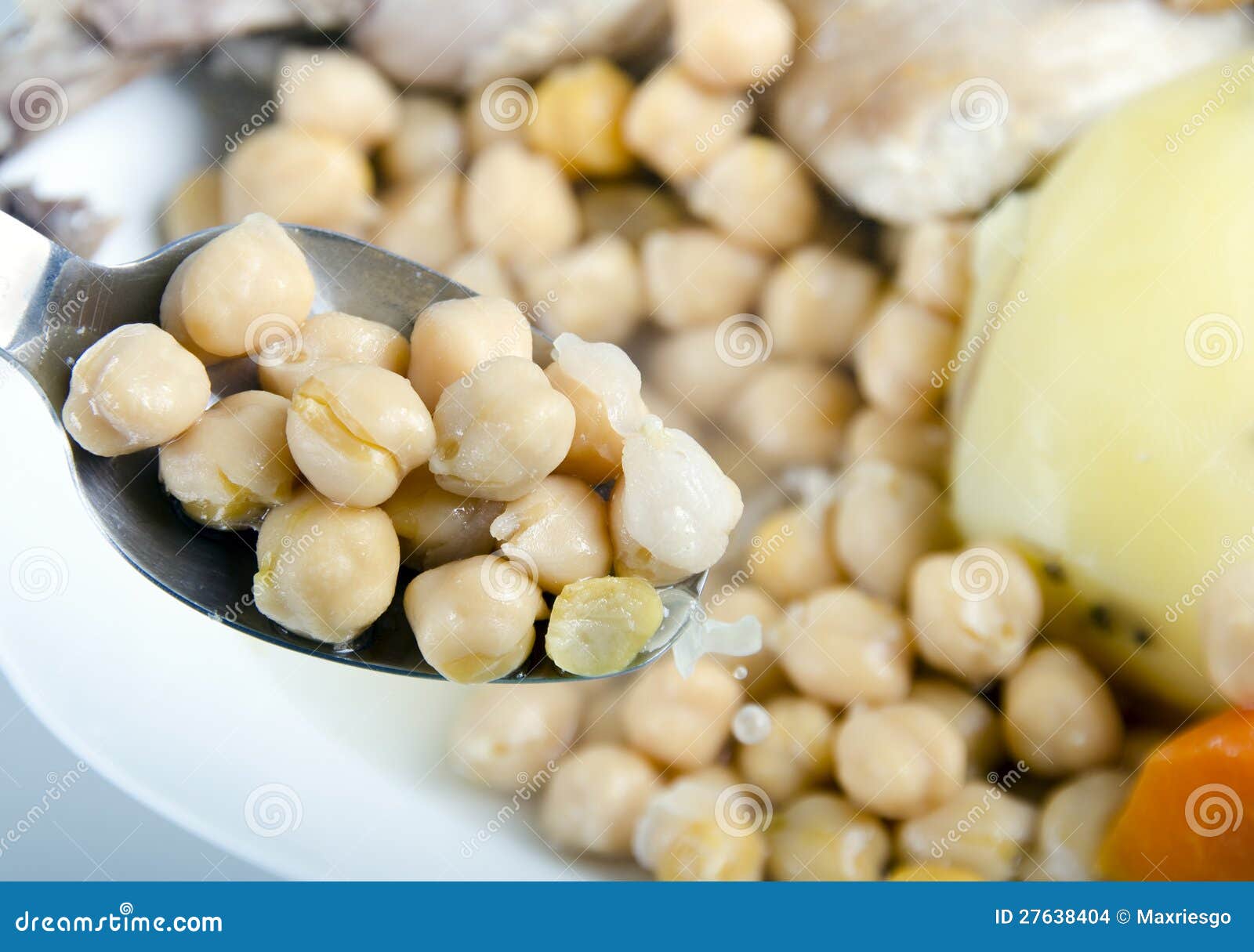 Traditional Chickpeas Coocked Stock Photo - Image of rustic, spanish ...