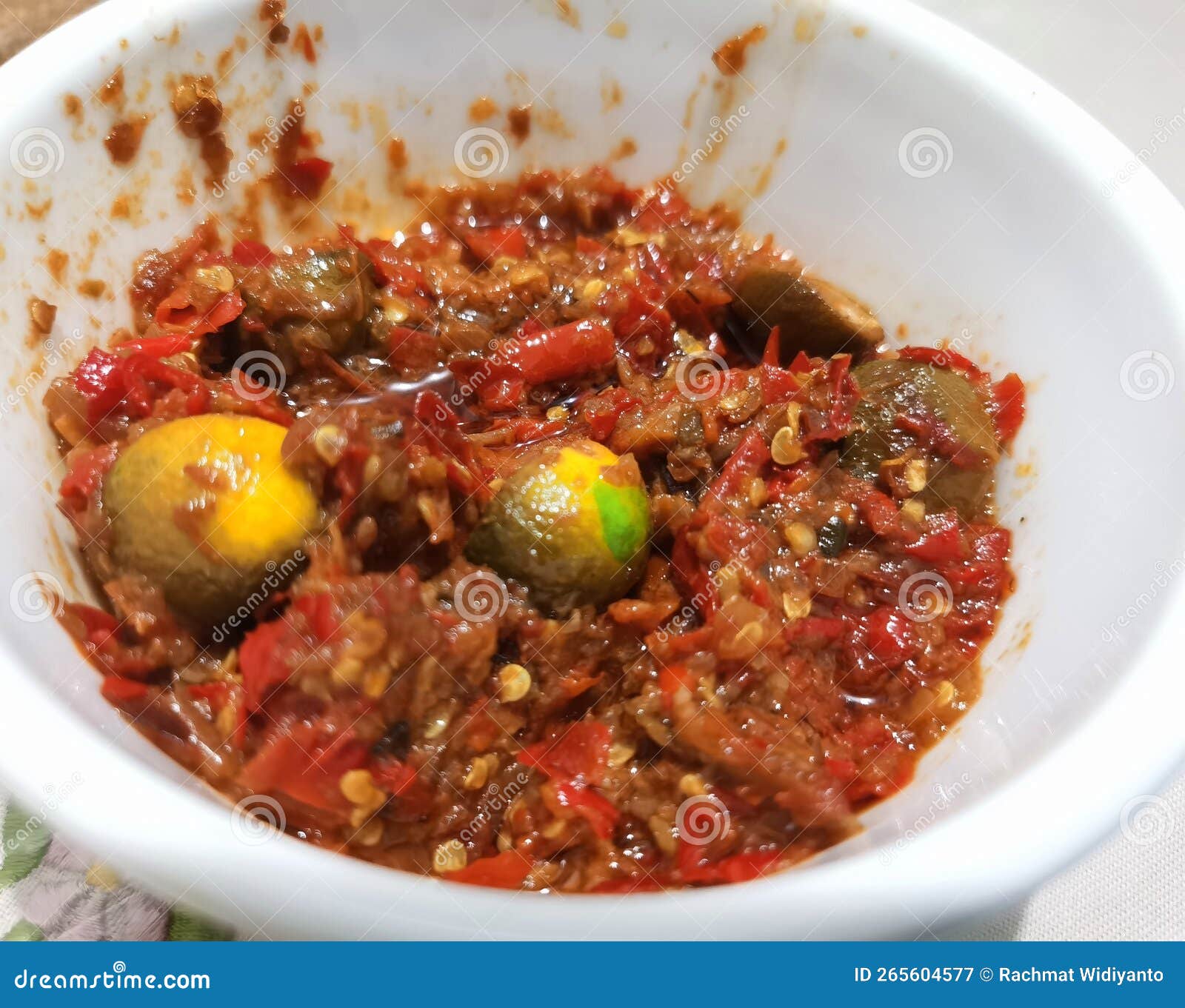 Traditional Chili Style from West Java, Indonesia Stock Image - Image ...