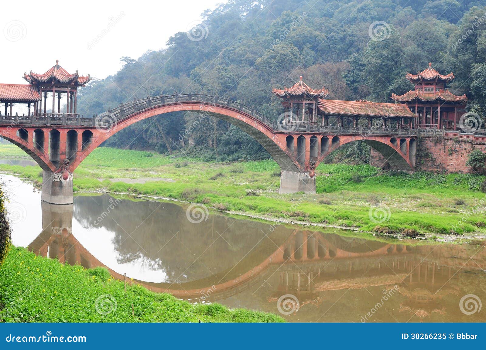 Chinese ancient bridge stock image. Image of ruins, background - 30266235