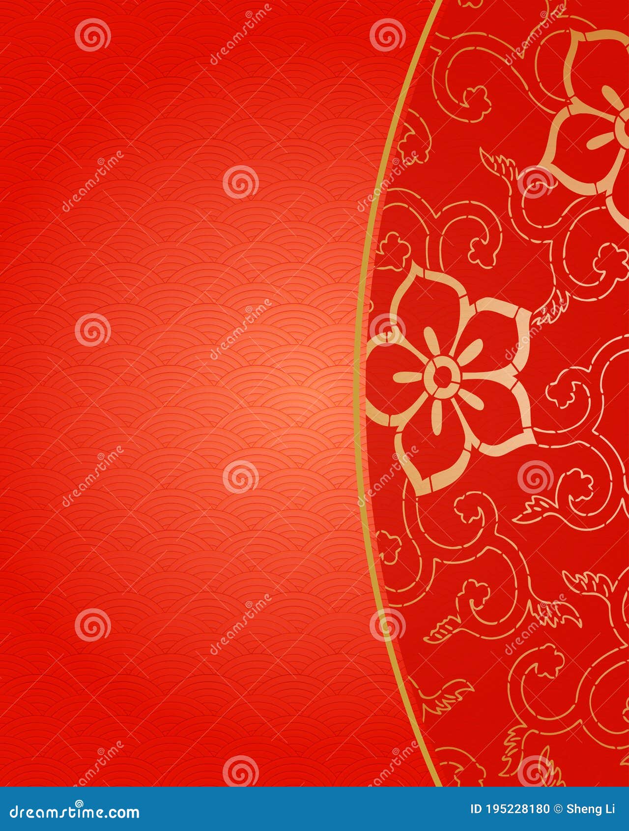 The Traditional Chinese Background Template with the Clouds Texture ...