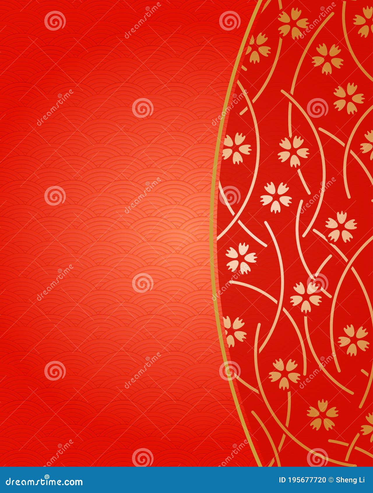 The Traditional Chinese Background Template with the Clouds Texture ...