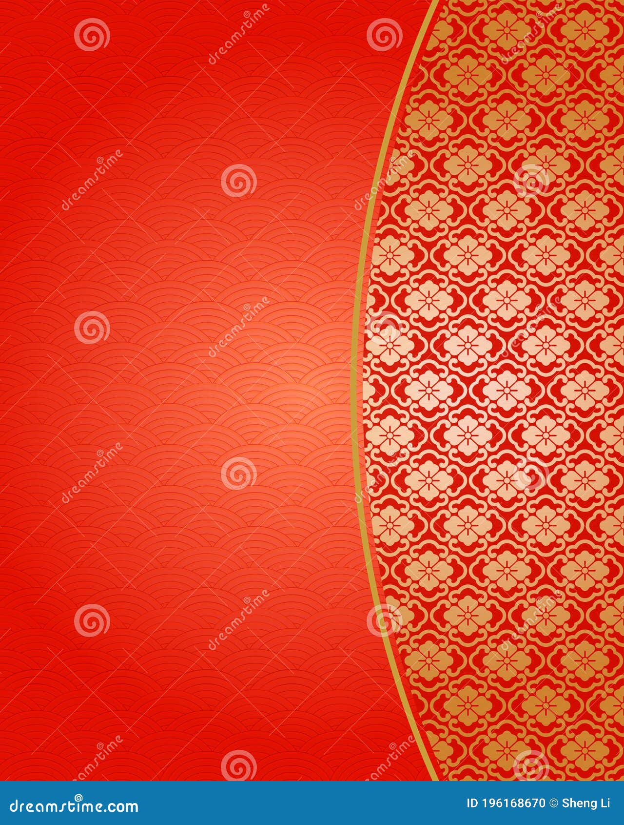 The Traditional Chinese Background Template with the Floral Texture ...