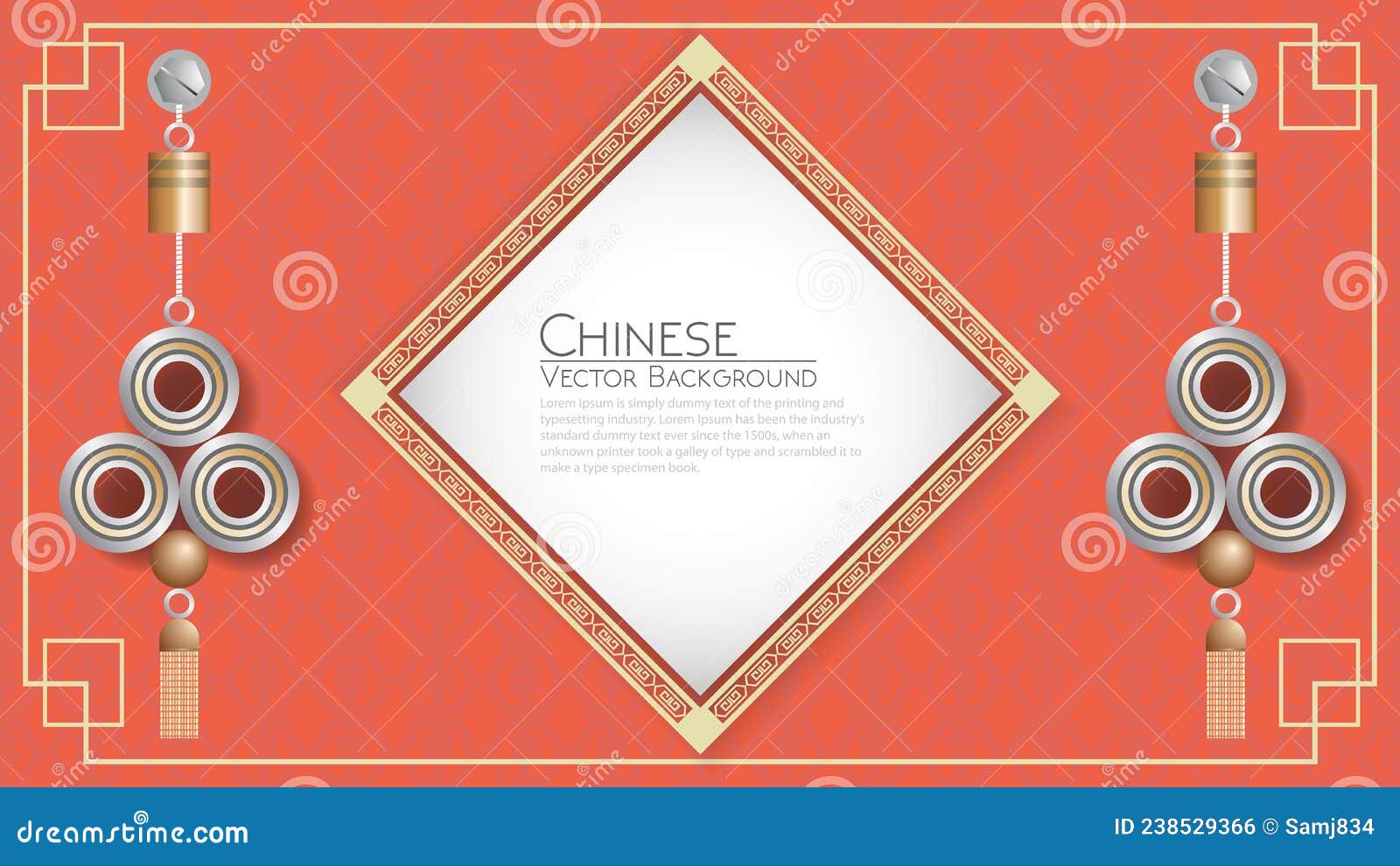 Traditional Chinese Banner Elements Background Stock Vector ...
