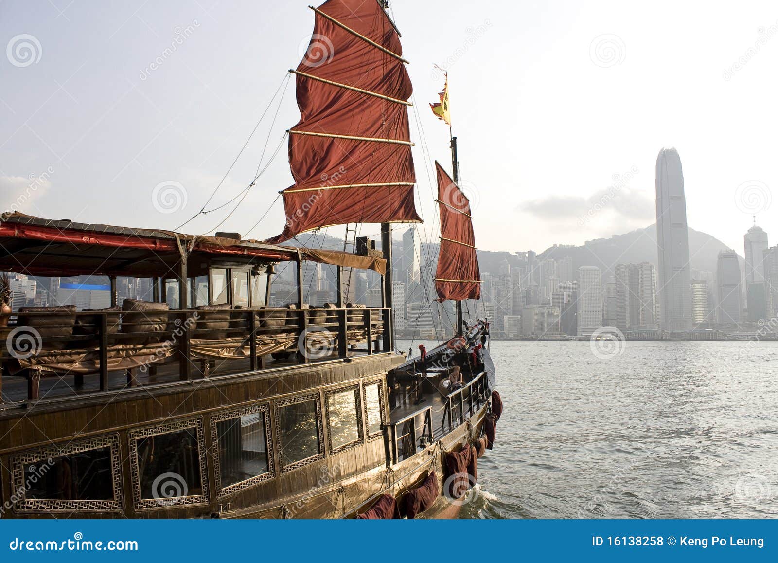 Traditional Chinese Boat stock photo. Image of harbor - 16138258