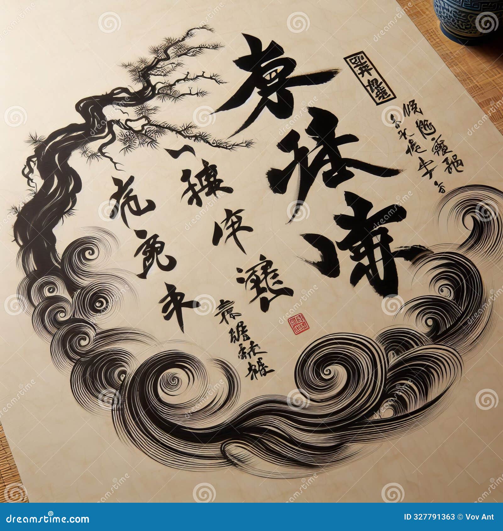 72 Tradition Al Chinese Brush Calligra Phy_ Flo Wing Ch Aracters in ...