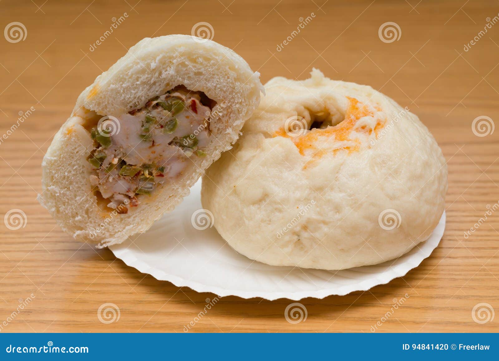 Traditional Chinese bun stock photo. Image of food, baked - 94841420