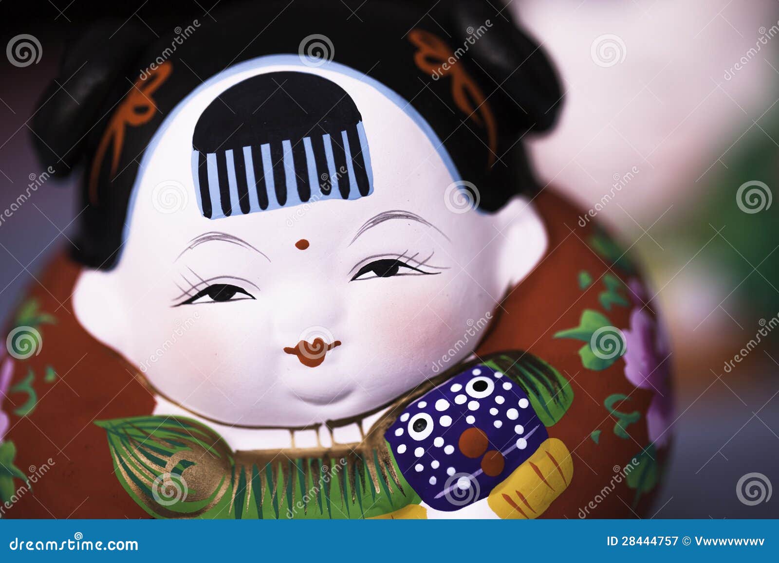 Traditional Chinese doll stock image. Image of face, colorful - 28444757