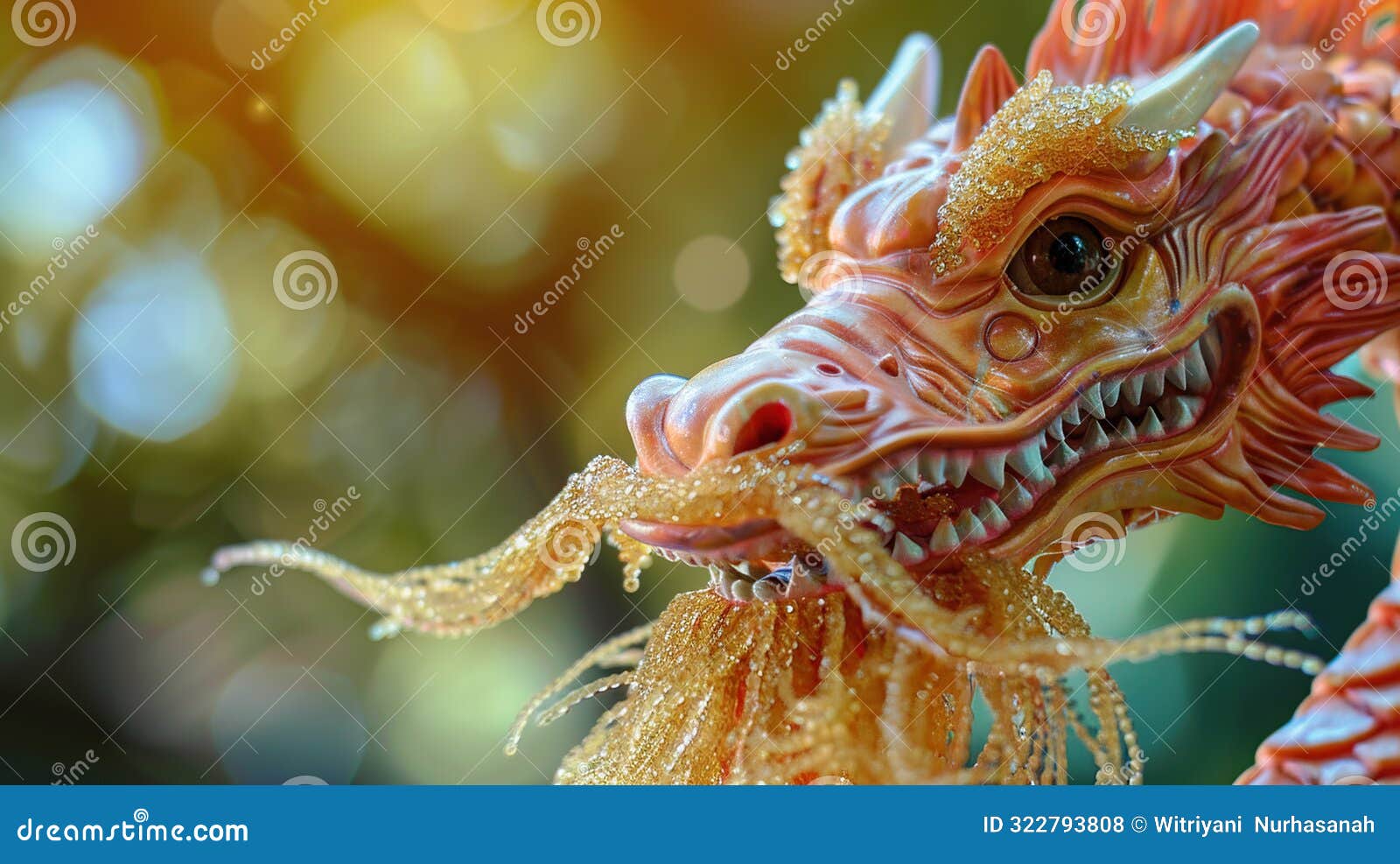 Traditional Chinese Dragons Beard Candy with Peanut. Generative Ai ...