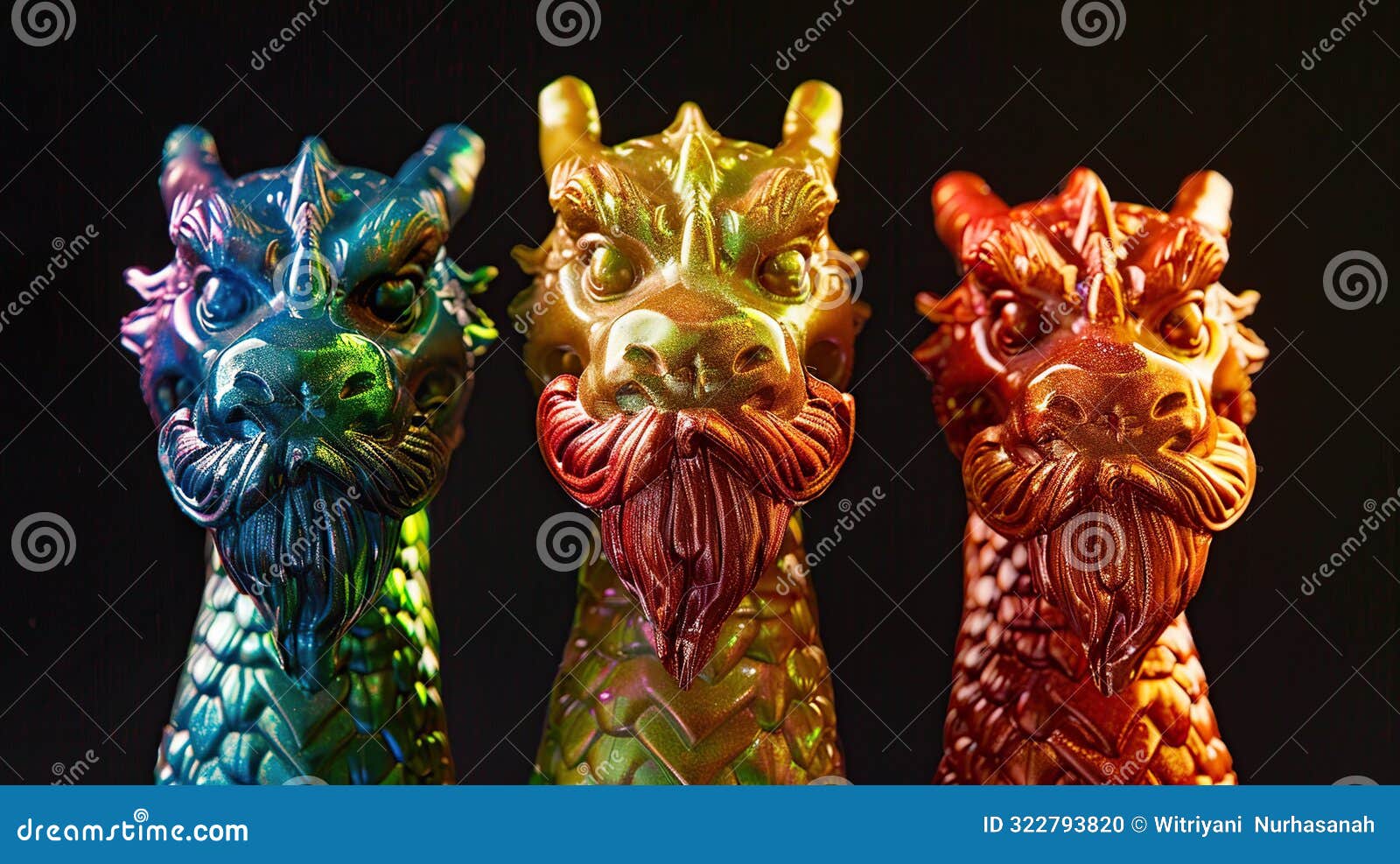 Traditional Chinese Dragons Beard Candy with Peanut. Generative Ai ...