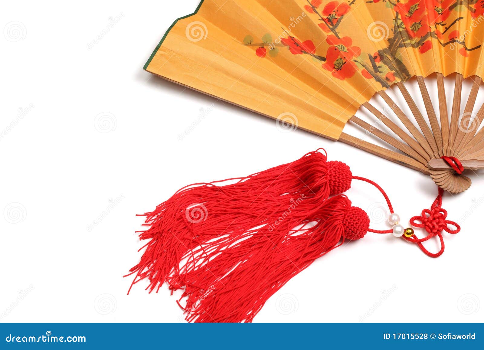 Traditional Chinese fan stock photo. Image of design - 17015528