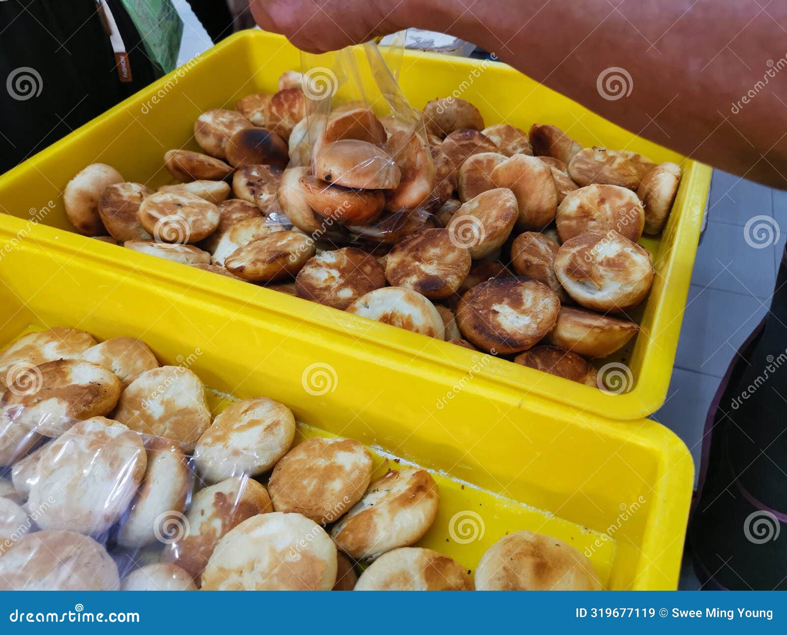 Traditional Chinese Fragrant Heong Peah Biscuits. Stock Image - Image ...