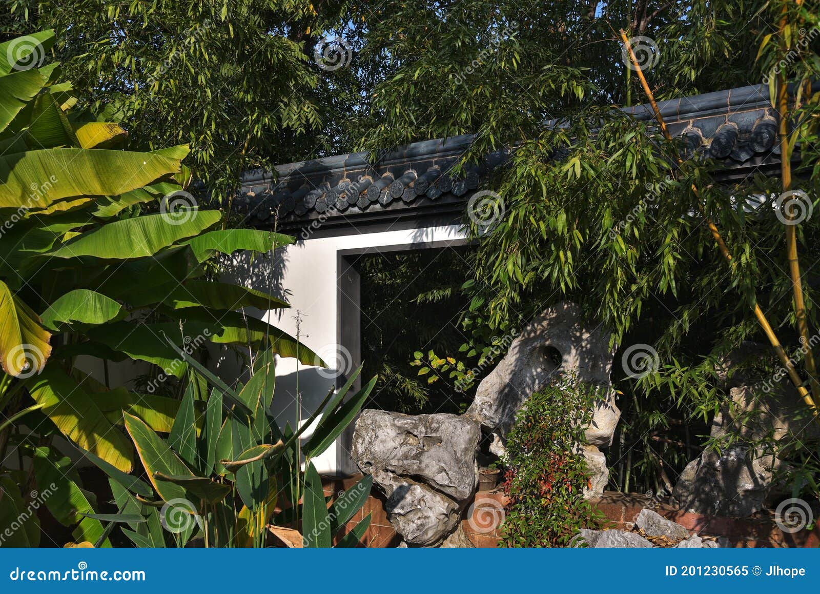Traditional Chinese garden stock image. Image of traditional - 201230565