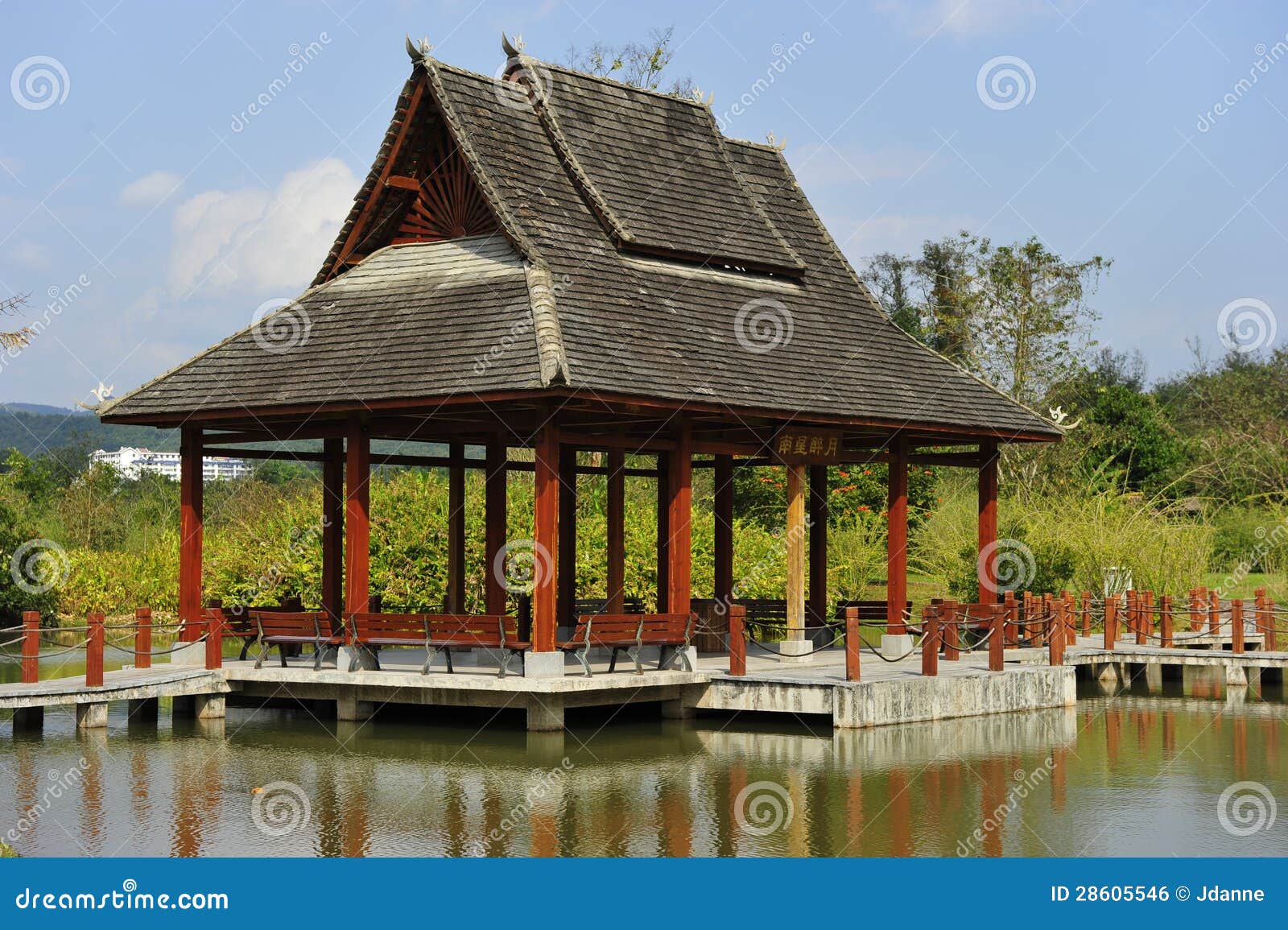 Traditional Chinese Garden Pavilion Stock Photo - Image of culture ...