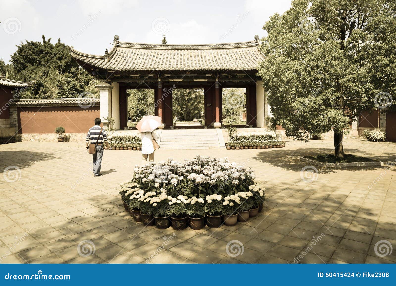 Traditional Chinese Gate stock photo. Image of ancient - 60415424