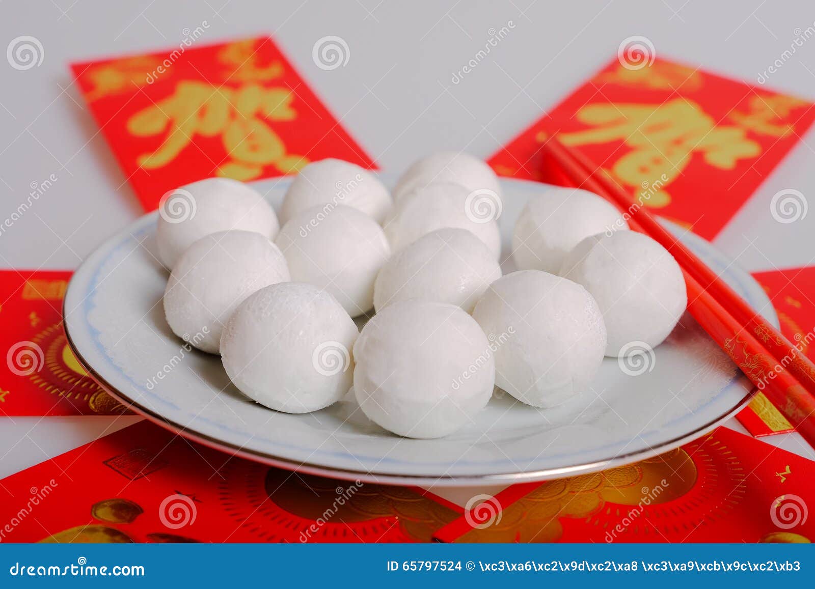 Traditional Chinese Glutinous Rice Balls Stock Photo - Image of culture ...