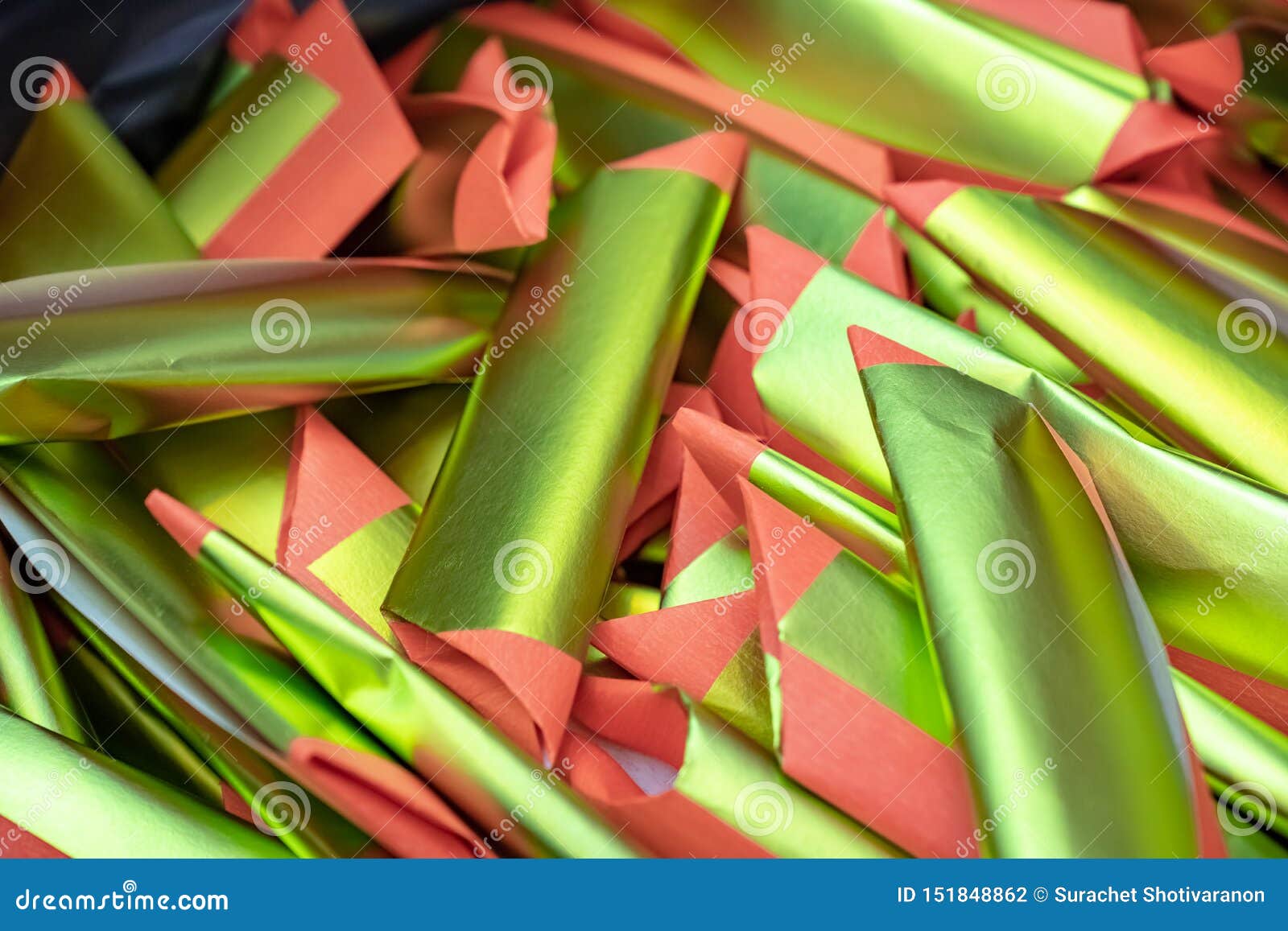 Traditional Chinese Gold Paper for Burning Stock Photo - Image of ...