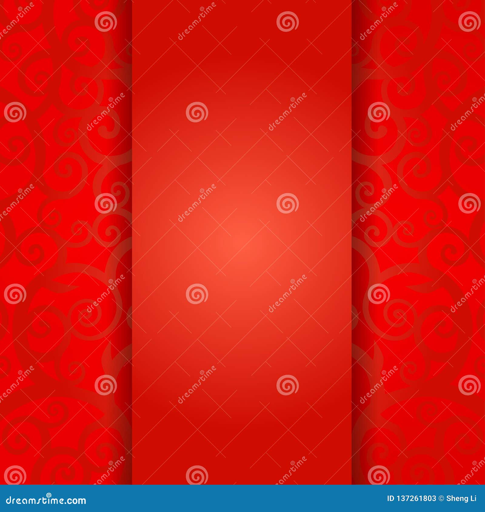 Traditional Chinese Greeting Card Template, Cirrus Texture Cartoon ...