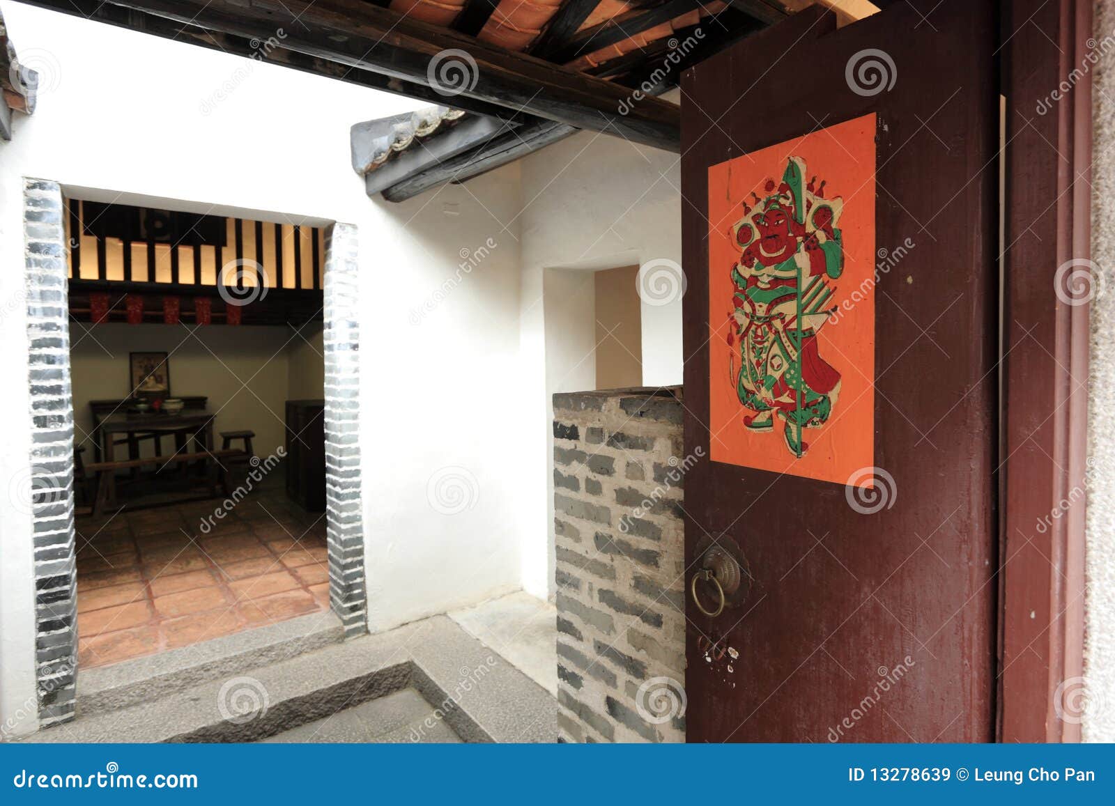 Traditional chinese home stock image. Image of chinese - 13278639