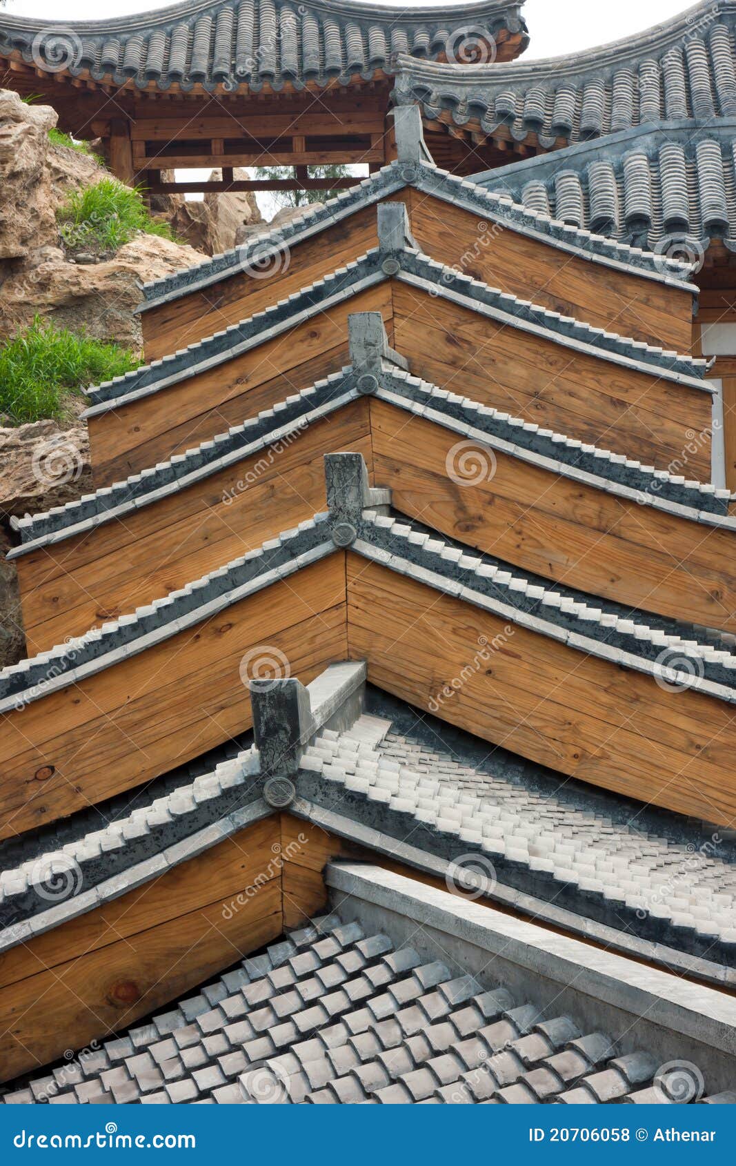 Traditional Chinese House Roof Stock Photo - Image of asian, ornament ...