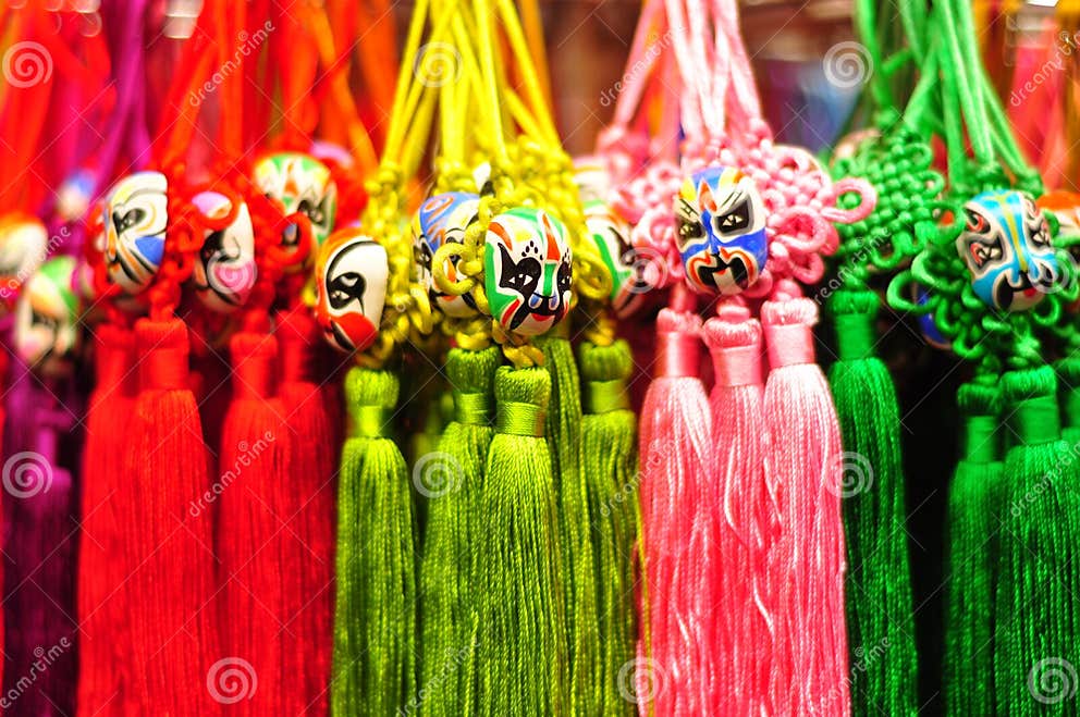 Traditional Chinese Keychains and Decorative Stock Photo - Image of ...