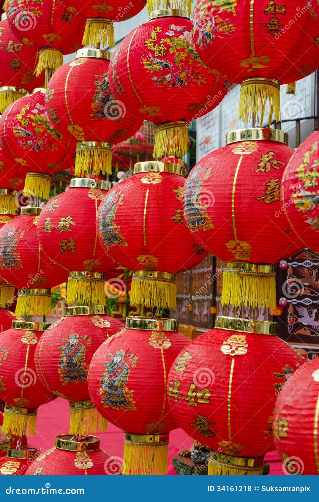 Traditional Chinese Lantern Stock Photo - Image of oriental, buddhist ...