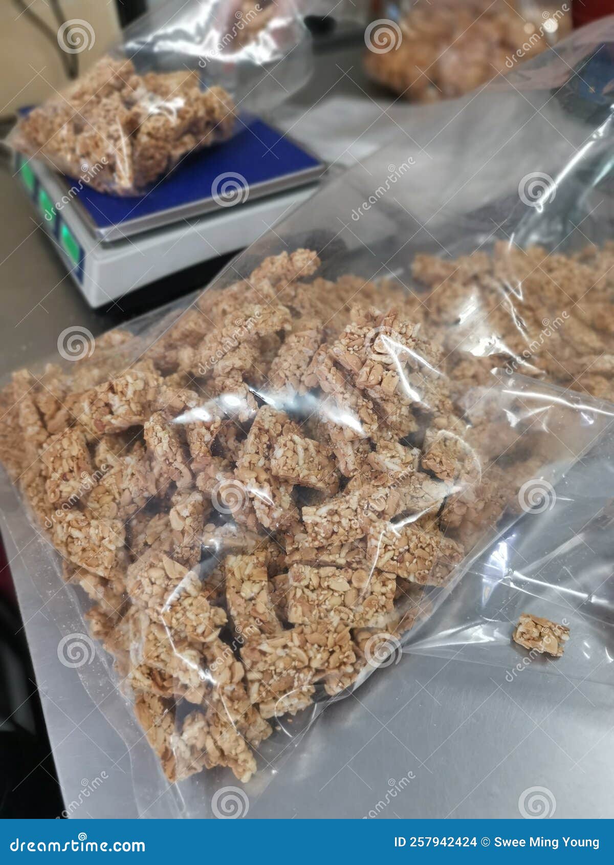 Traditional Chinese Maltose Sugary Peanut Biscuit or Candy Stock Photo ...