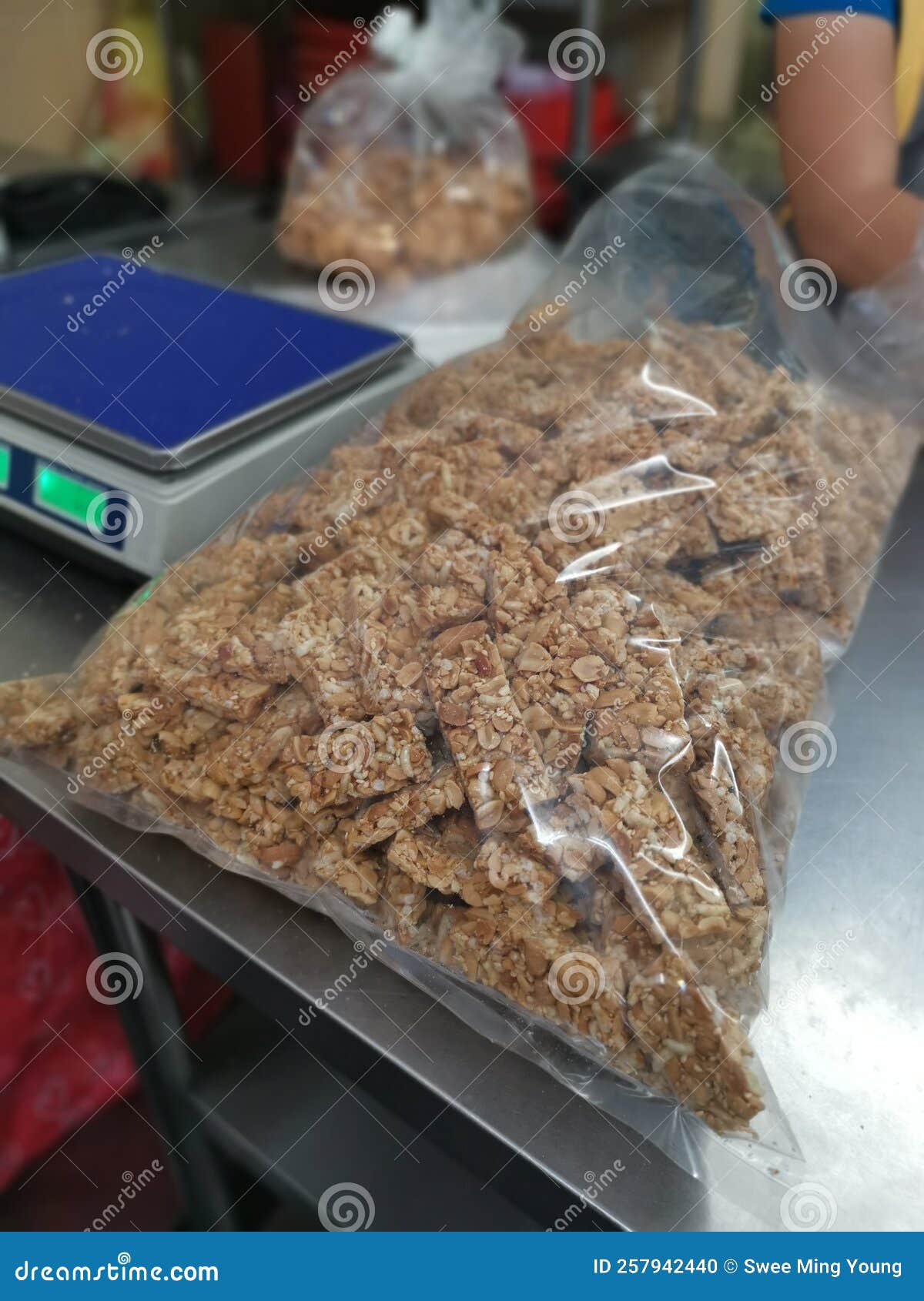 Traditional Chinese Maltose Sugary Peanut Biscuit or Candy Stock Photo ...