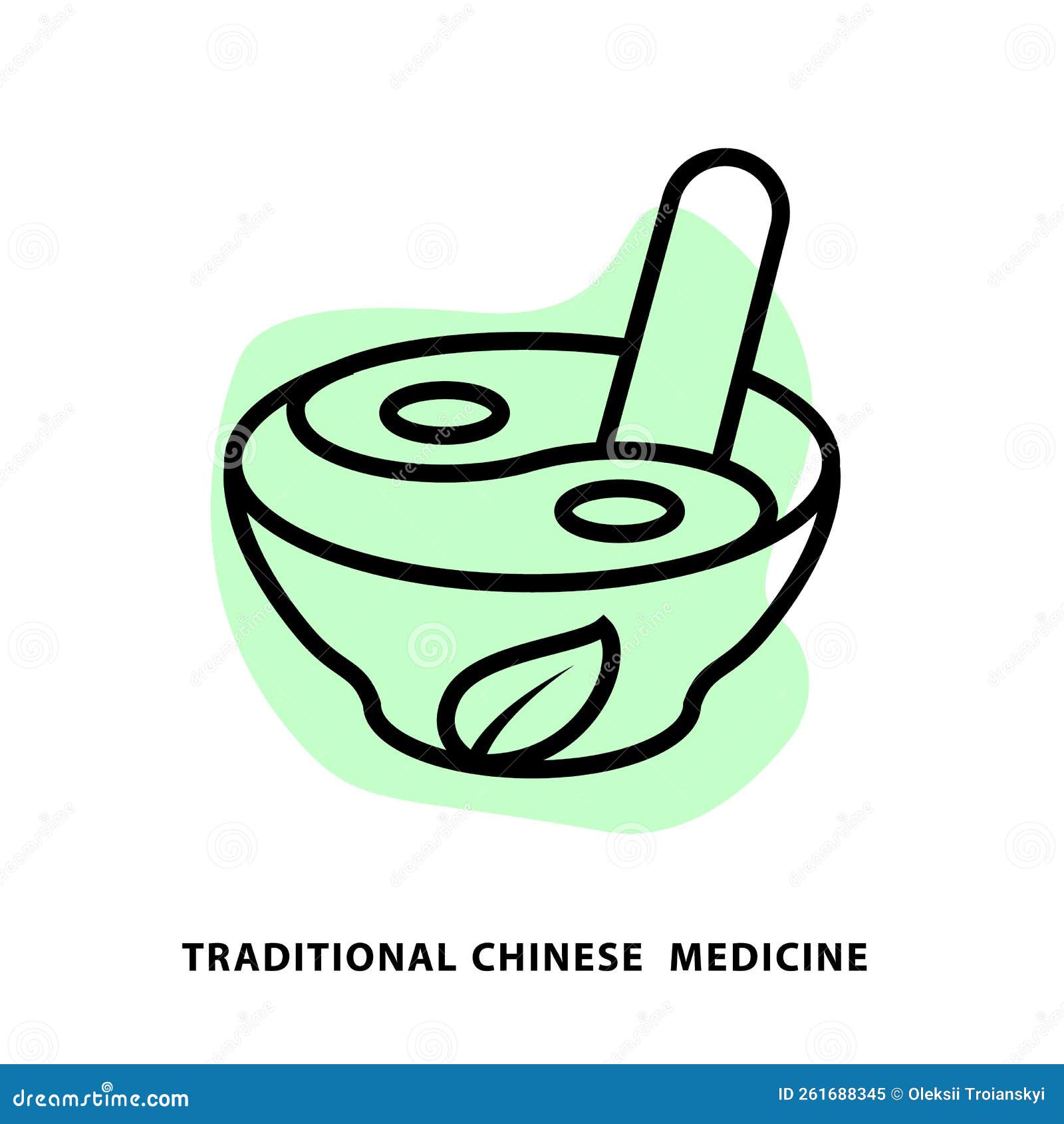 Traditional Chinese Medicine Linear Icon Design for Application or Web ...