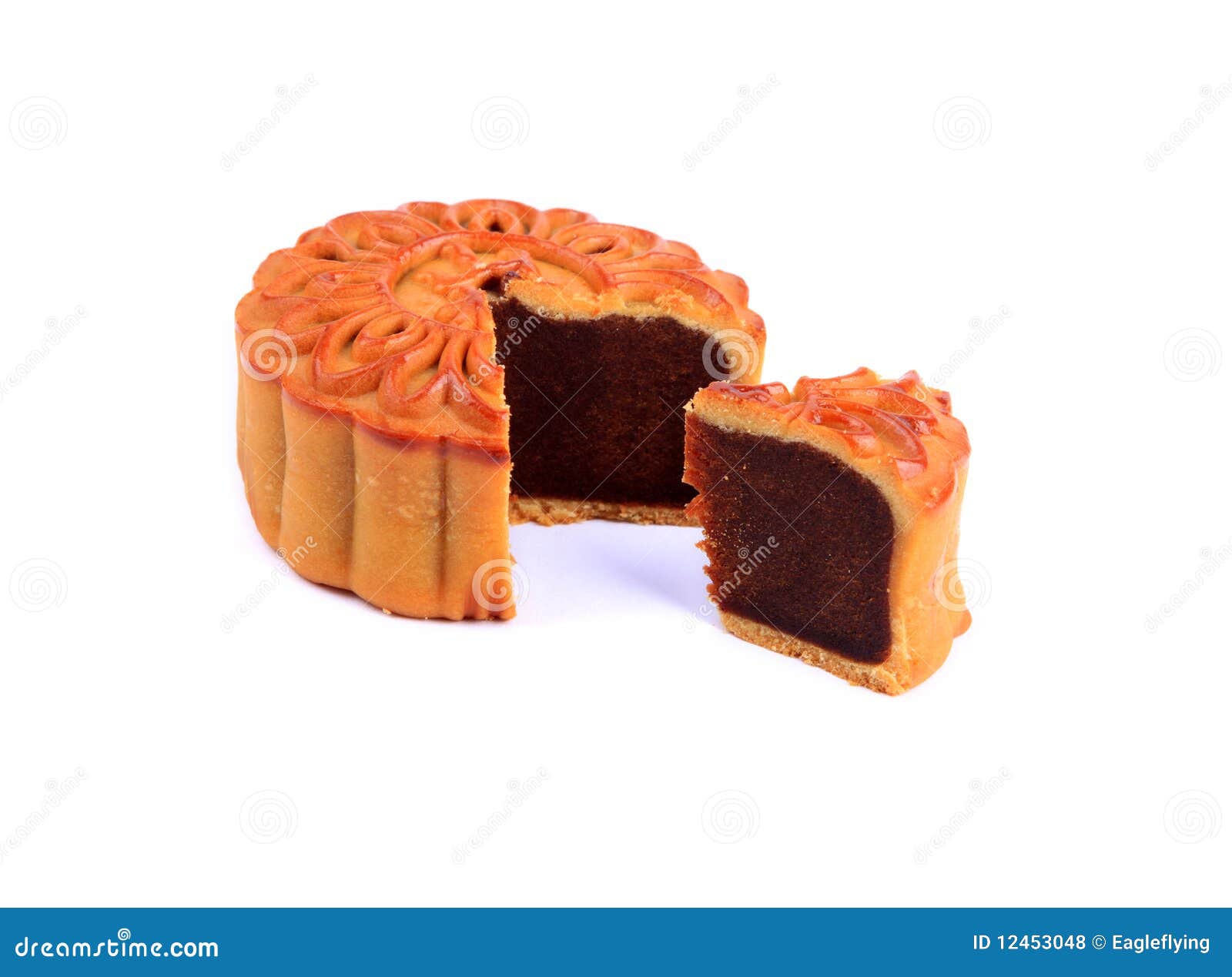 Traditional Chinese Mooncake Stock Photo - Image of season, close: 12453048