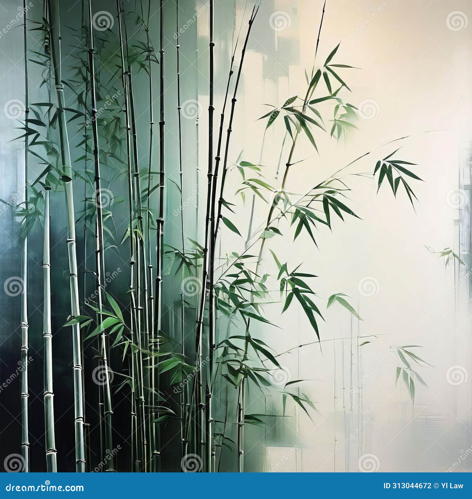 A Traditional Chinese Painting of Bamboo Forest Editorial Photography ...