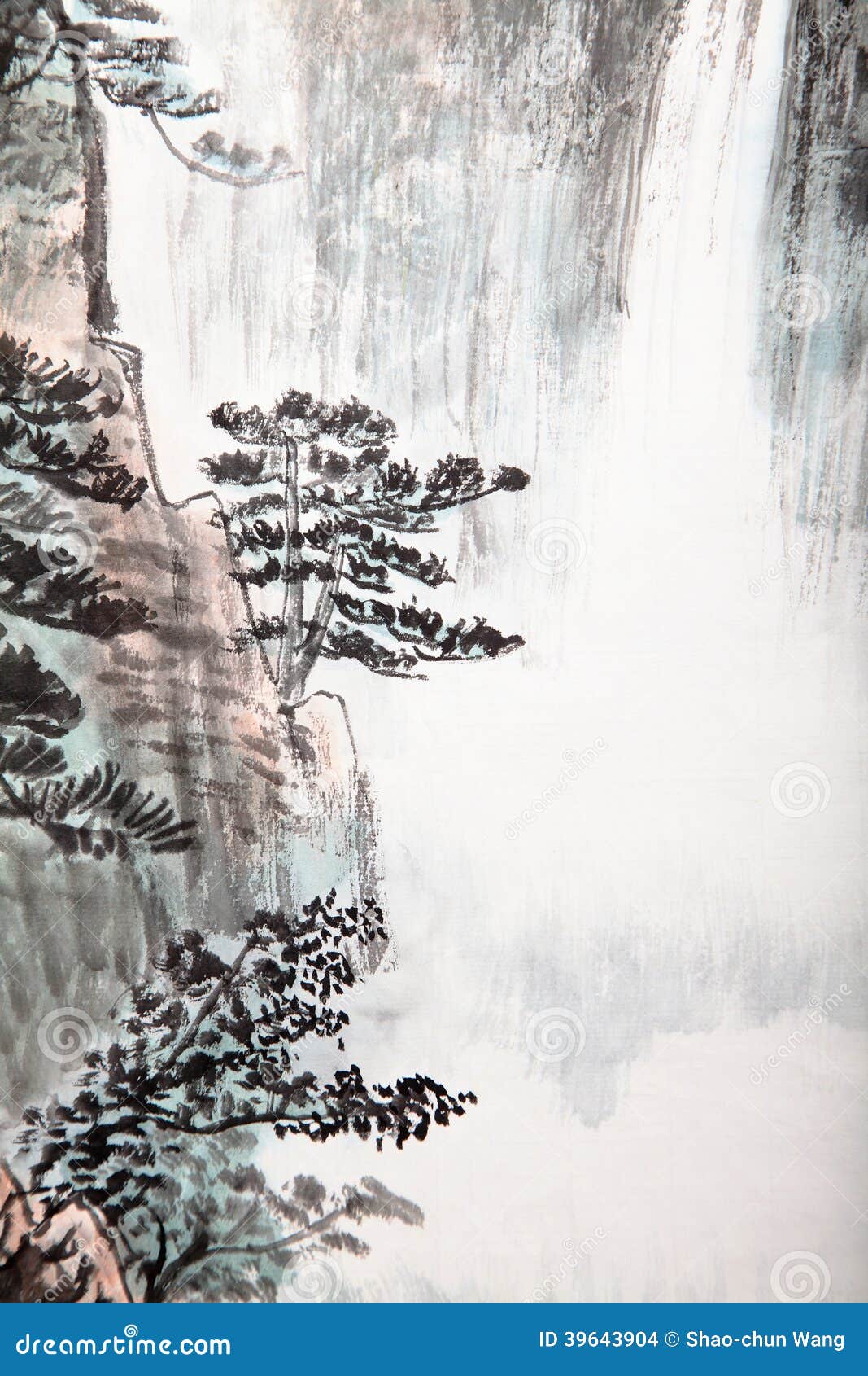 Traditional Chinese Painting , Landscape Stock Photo - Image of asian ...