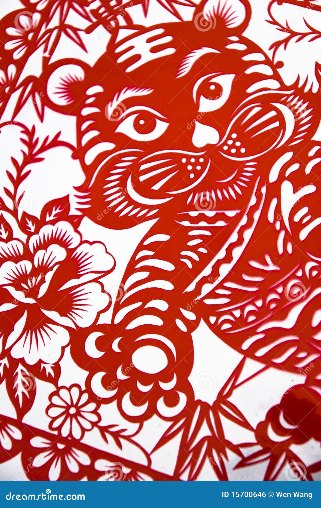 The Traditional Chinese Paper-cut Art Stock Photo - Image of auspicious ...