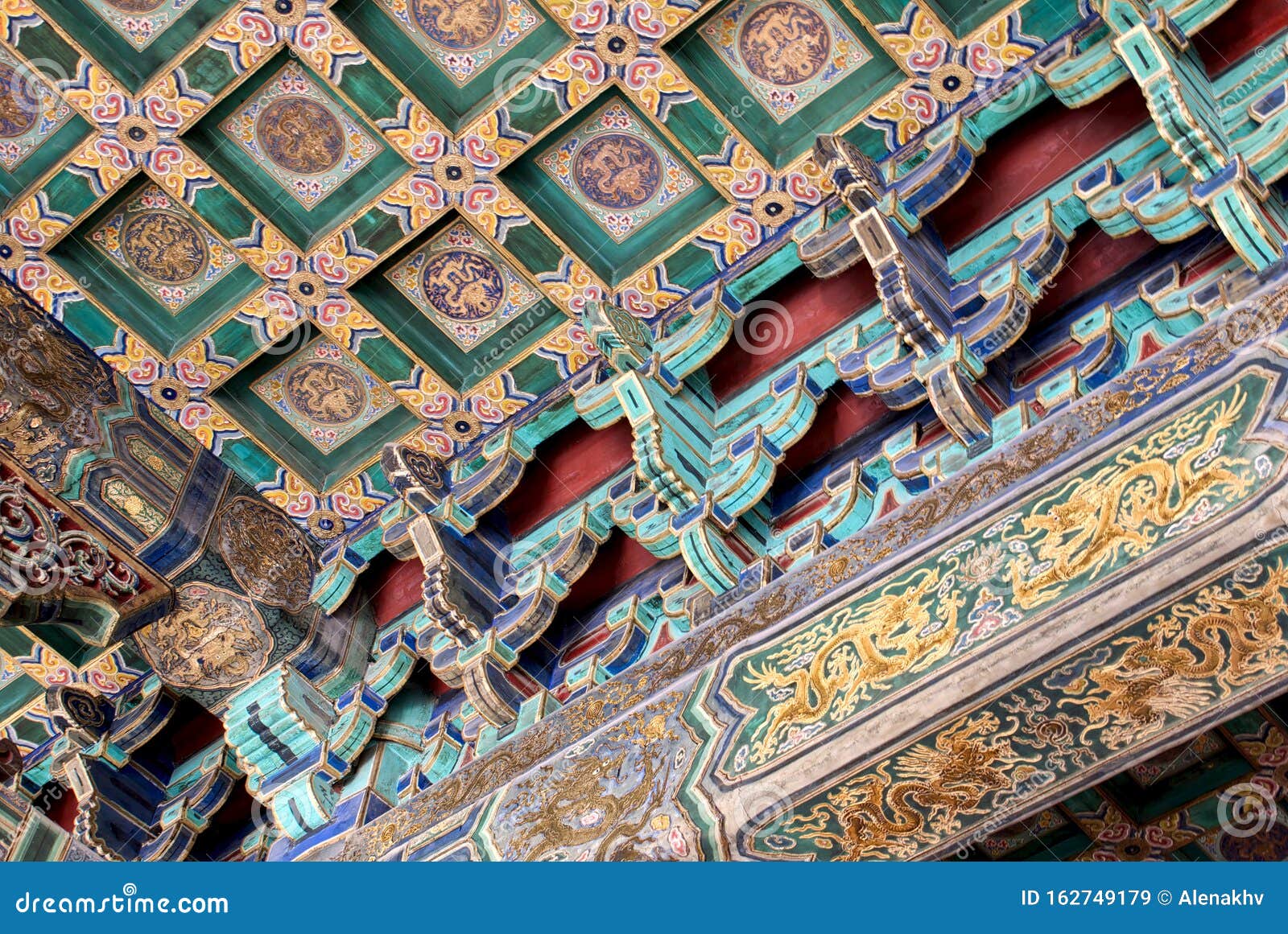 Traditional Chinese Pattern on the Ceiling in the Imperial Palace ...