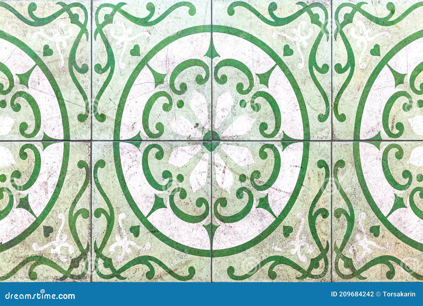 Chinese Pattern Floor Tiles Texture and Seamless Background Stock Photo ...