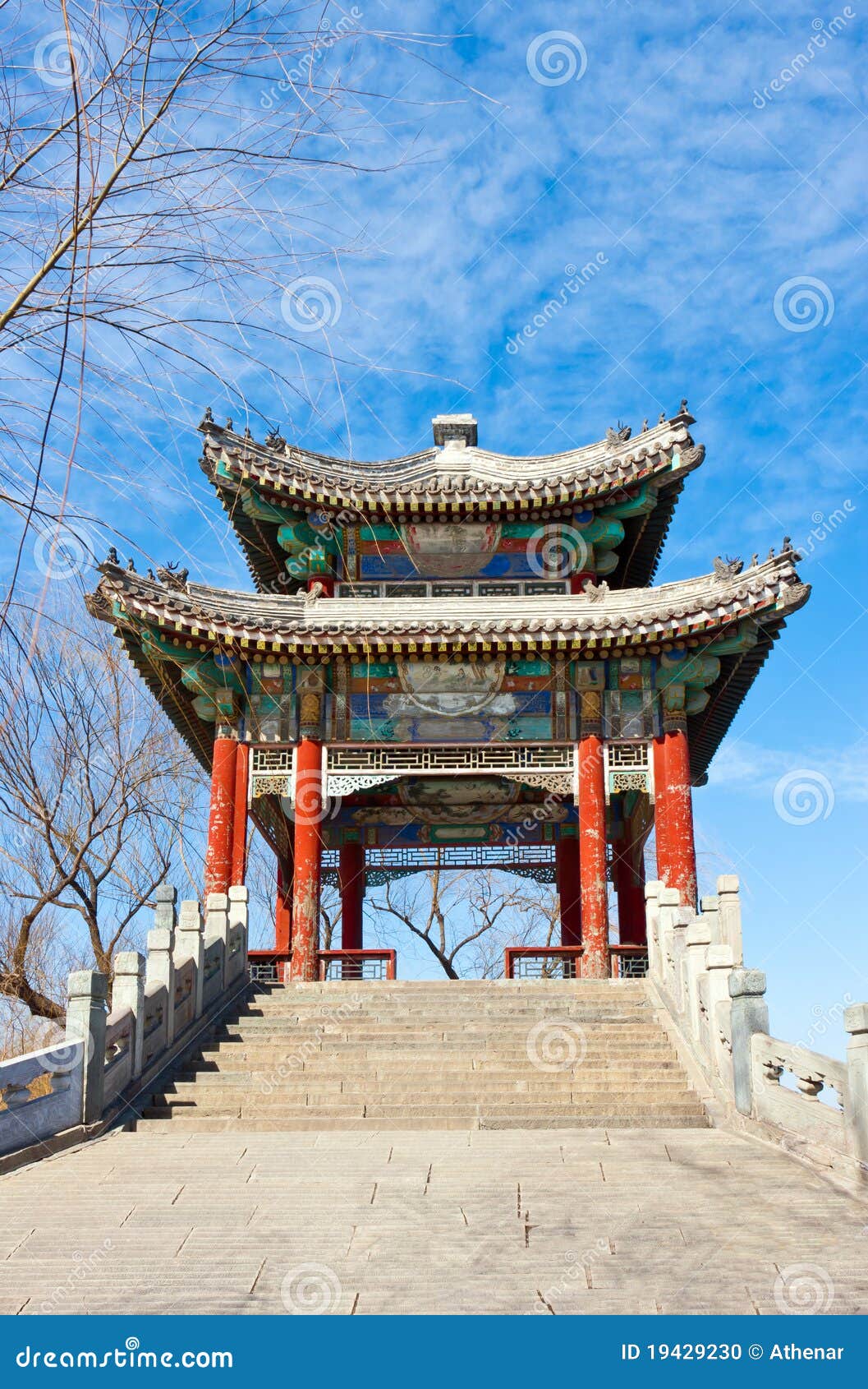 Traditional Chinese Pavilion Stock Photo - Image of asia, eave: 19429230
