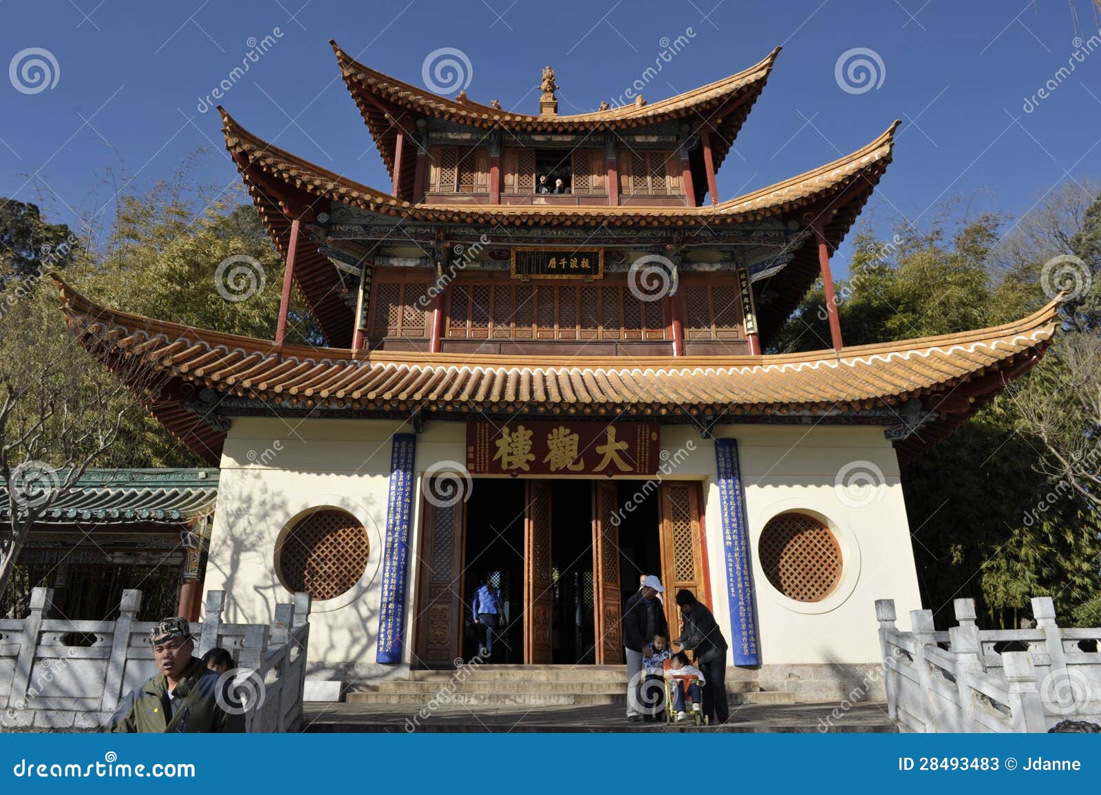 Traditional Chinese Pavilion Editorial Stock Photo - Image of landmark ...