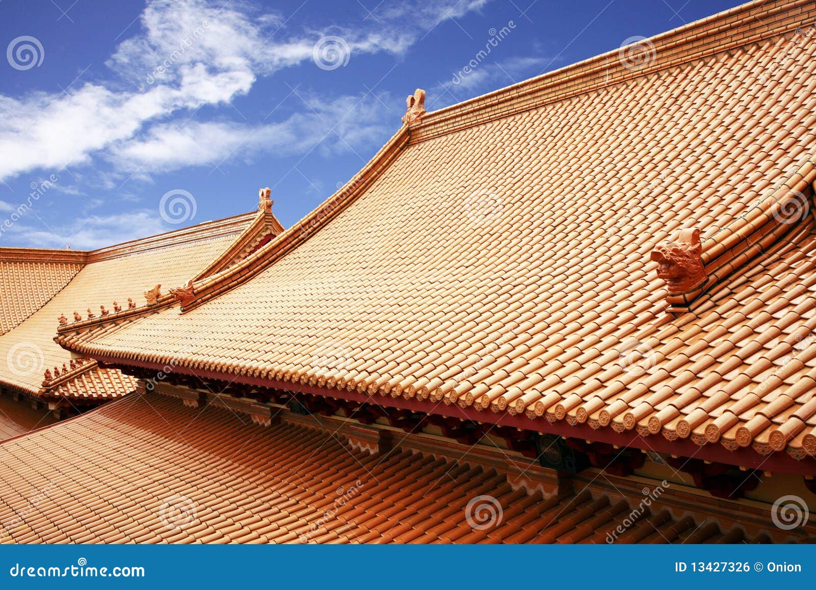 Traditional Chinese Rooftops Stock Photo - Image of curved, china: 13427326