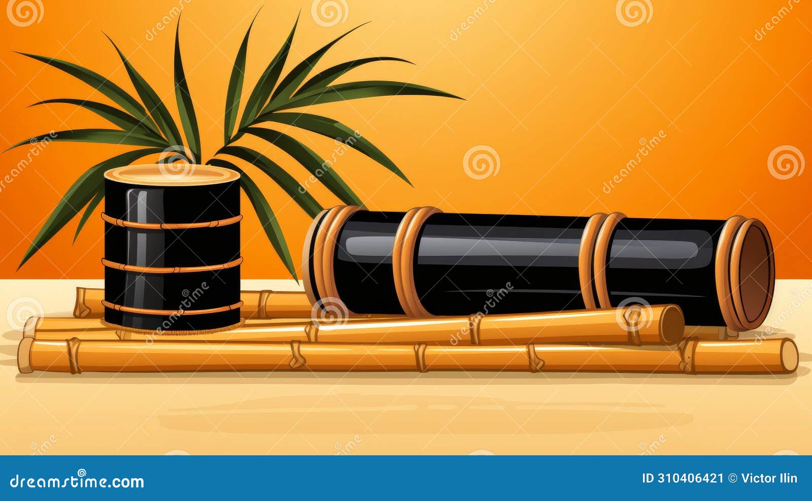 Traditional Chinese Scribe Desk with Ancient Tools and Scrolls on ...